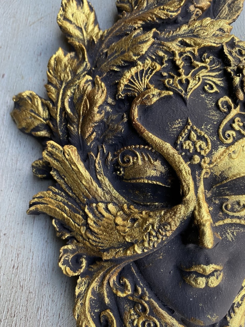 Peacock Venetian Mask Statue Mask Christmas Decorative Mask Mask Object ...