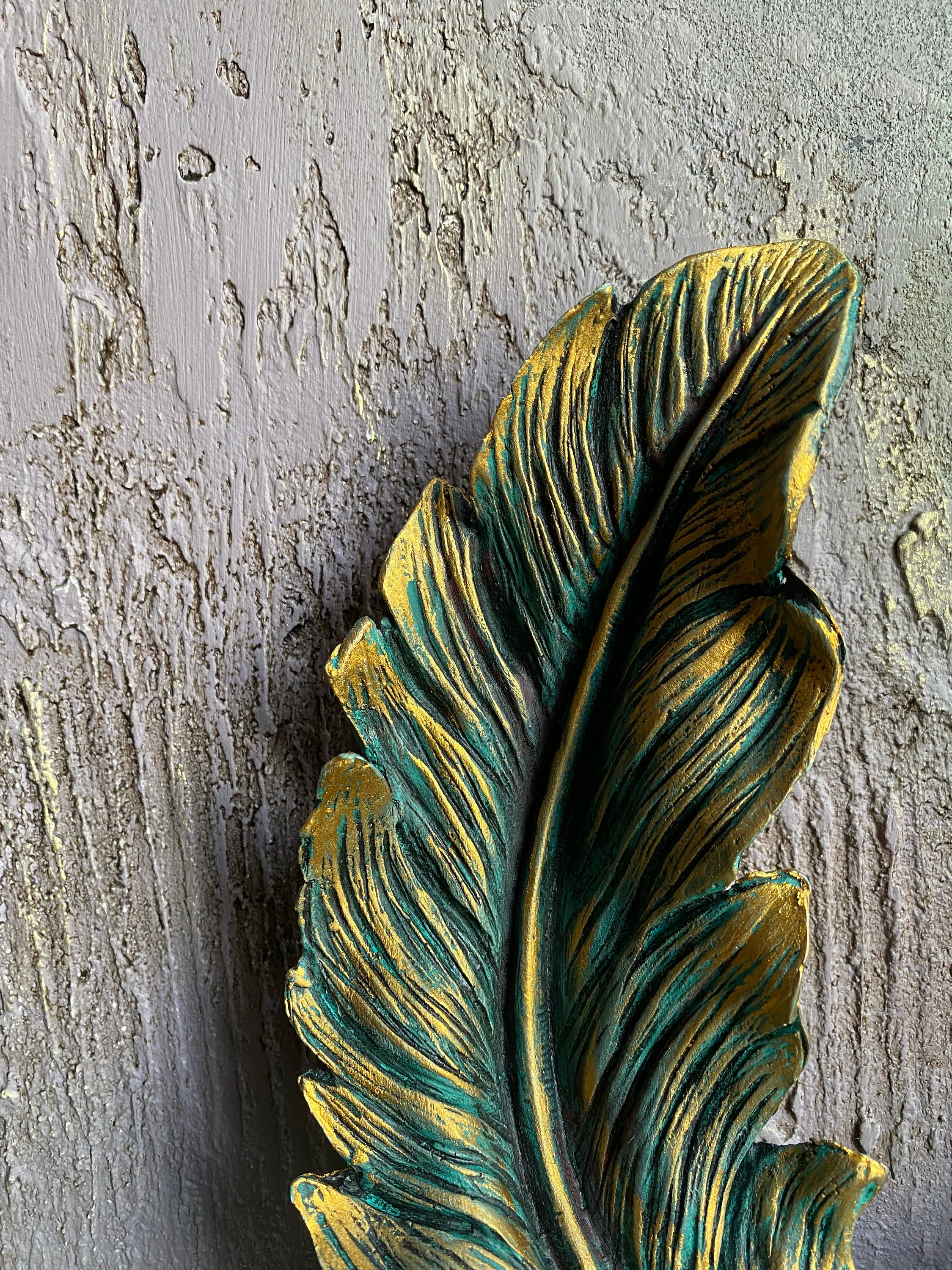 Feather Sculpture Decorative Objects Bohemian Bookshelf - Etsy