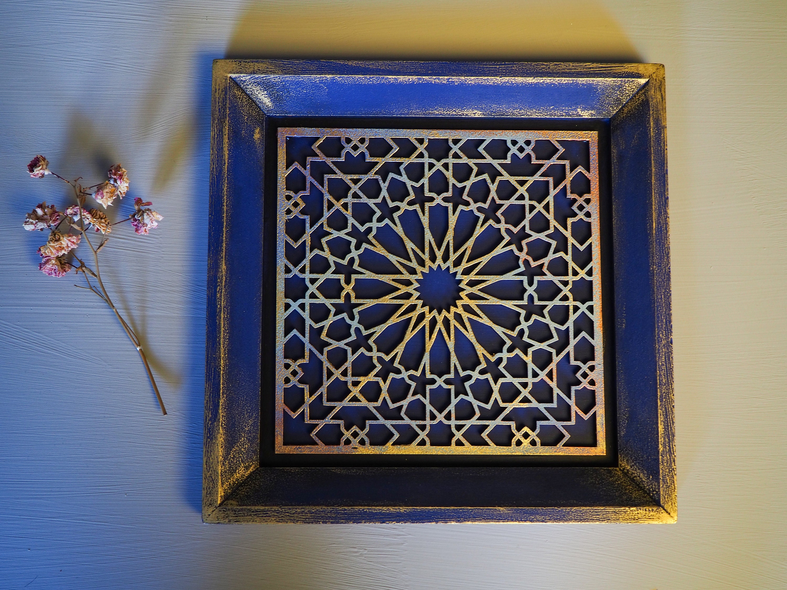 Wooden Decorative Frame With Turkish Motifs-Turkish - Etsy 日本