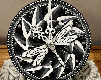 Hand Painted Clock - Etsy