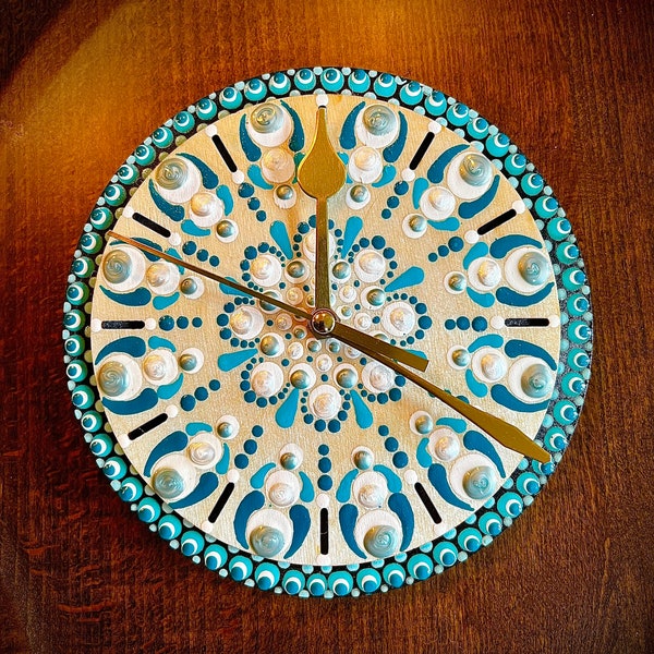 Hand Painted Clock - Etsy