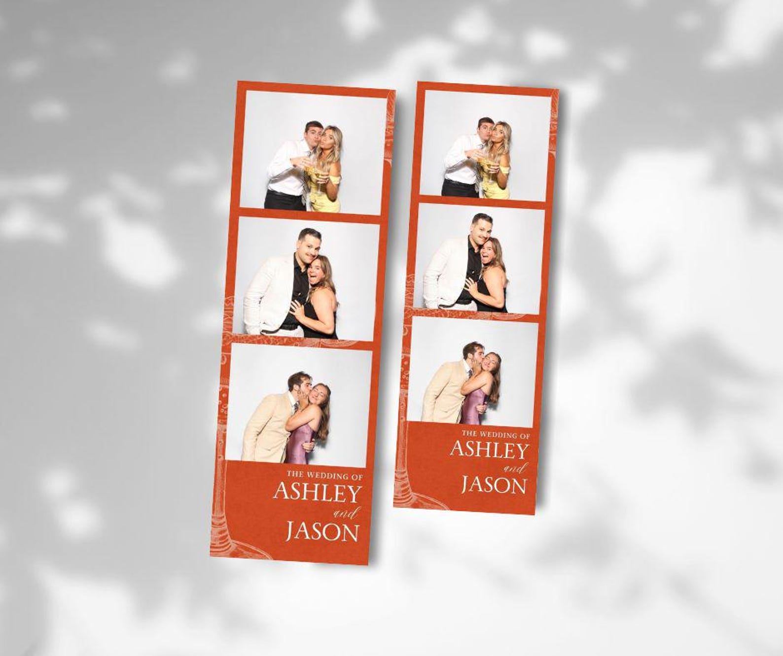 Photo Booth Wedding Strip Template 2x6. Modern Minimalist, Editable ...