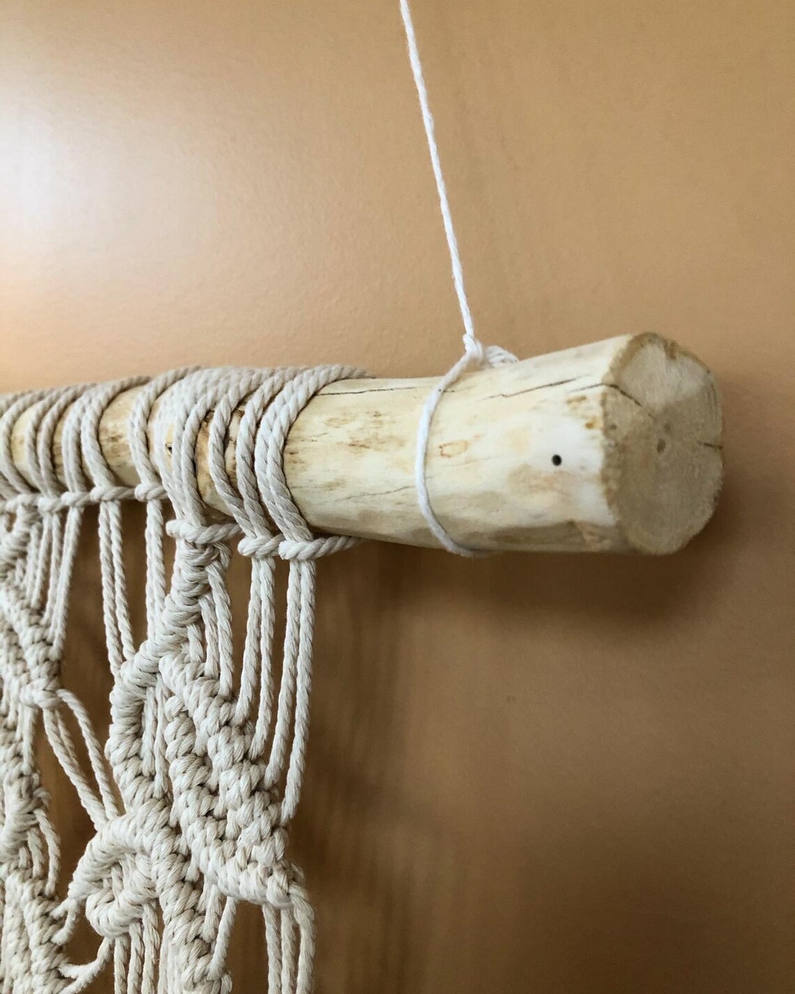 Driftwood Macrame With Vine Pattern, Medium Wall Hanging Boho Home ...