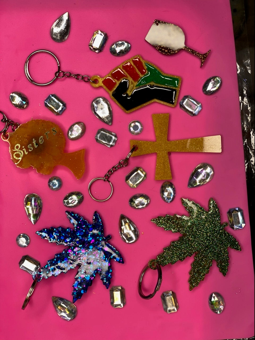 Resin Designs Key Chains - Etsy