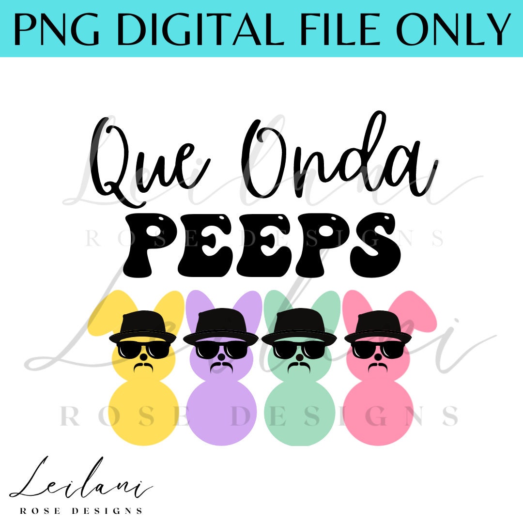 Chillin Easter PNG, Peeps Digital File, Easter Peeps Sublimation File ...