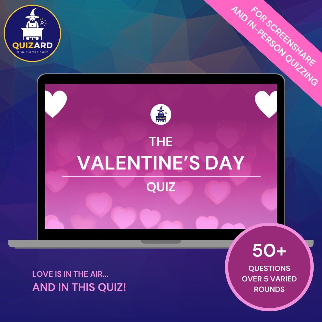 Valentine's Day Quiz | Virtual Game | Pub Quiz | Powerpoint and PDF ...