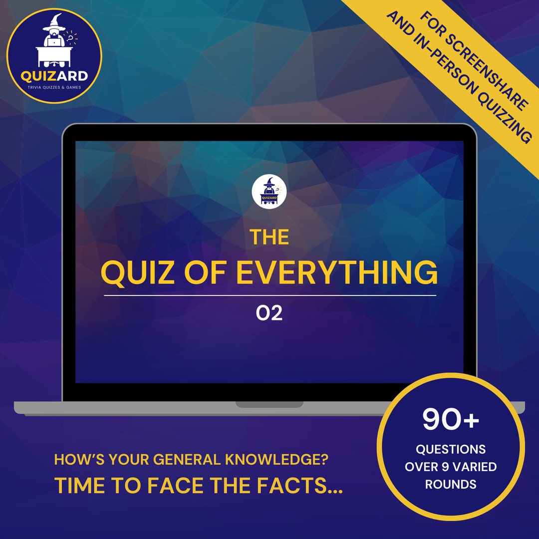 Quiz of Everything 02 | General Knowledge Pub Quiz | Powerpoint and PDF ...