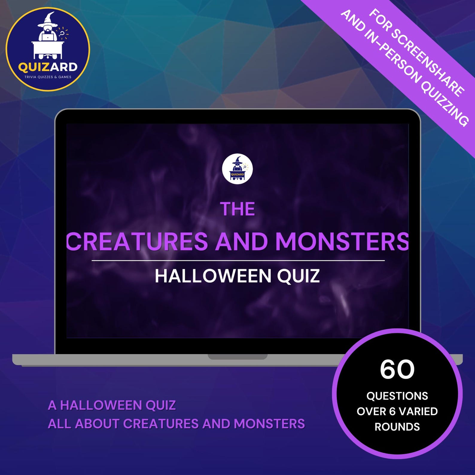 Creatures and Monsters | Halloween Pub Quiz | Powerpoint and PDF ...