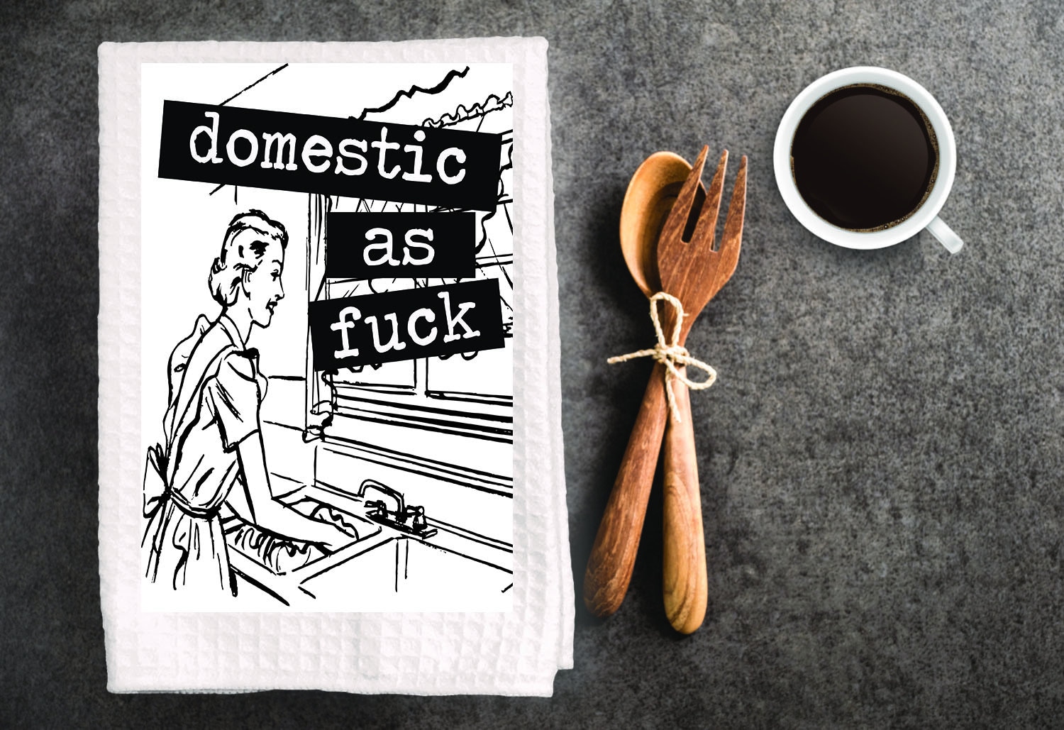 Funny Inappropriate Dish Towel Kitchen Towel. domestic - Etsy