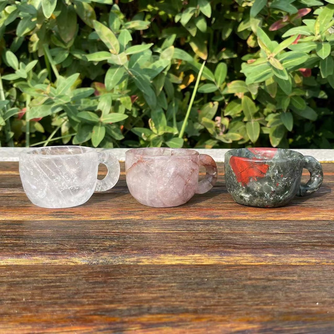 Hand Carved Clear Quartz Cup Carving|fire Quartz Cup Crystal Cup ...
