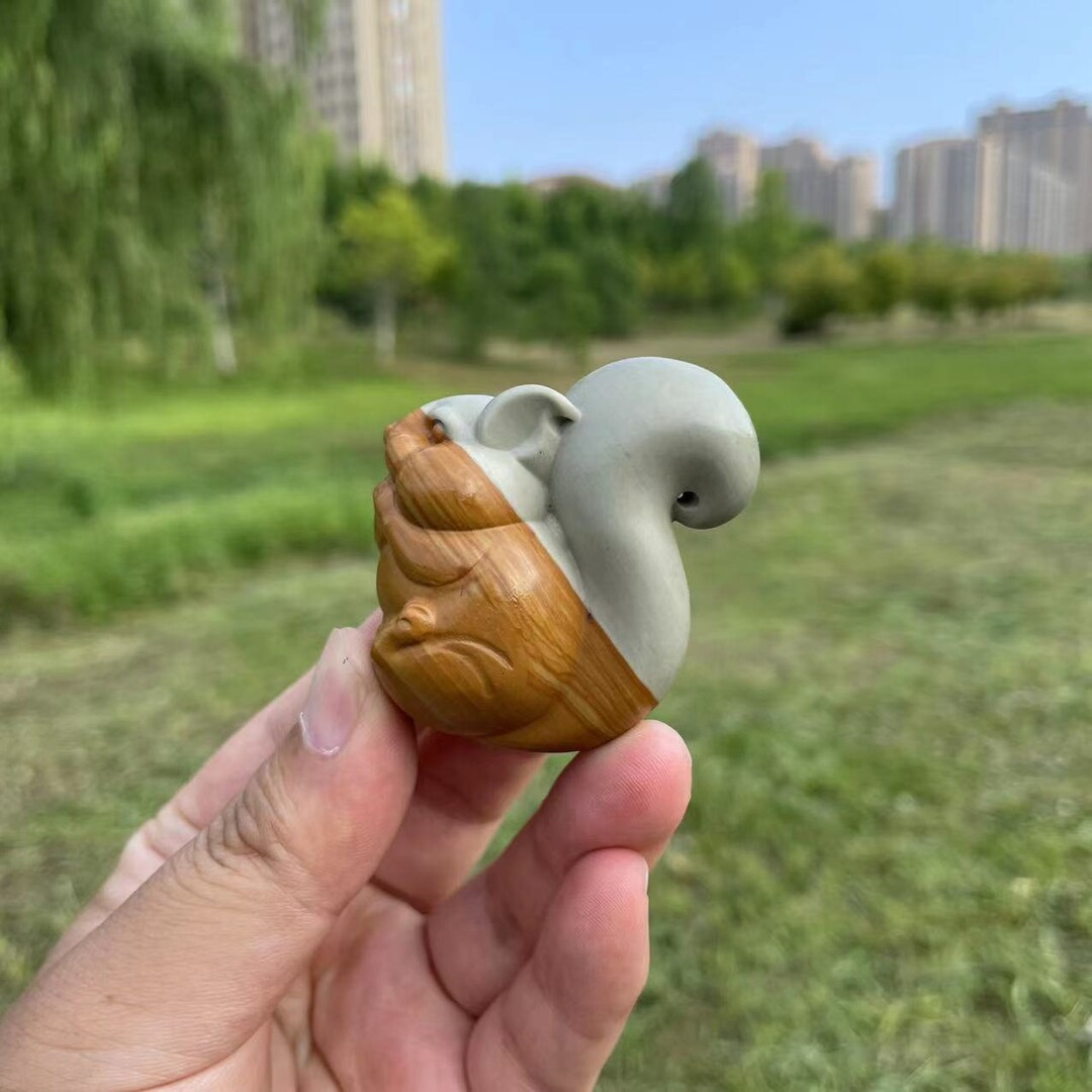 Hand Carved Alashan Squirrel Carving|healing Crystal|crystal Animal ...