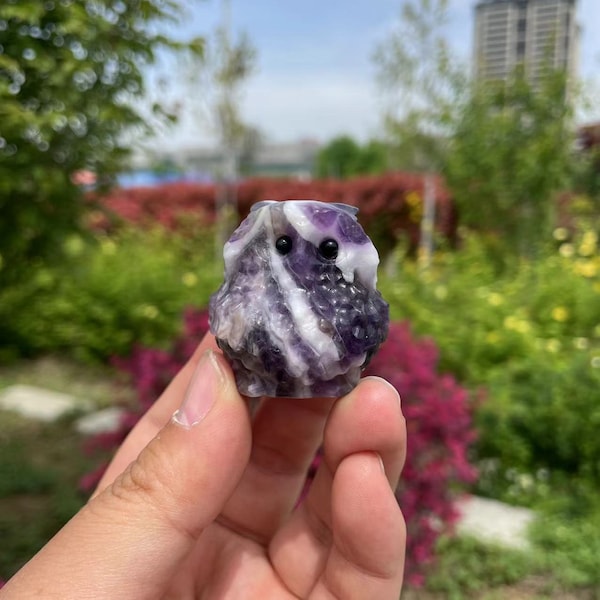 Amethyst Owl - Etsy