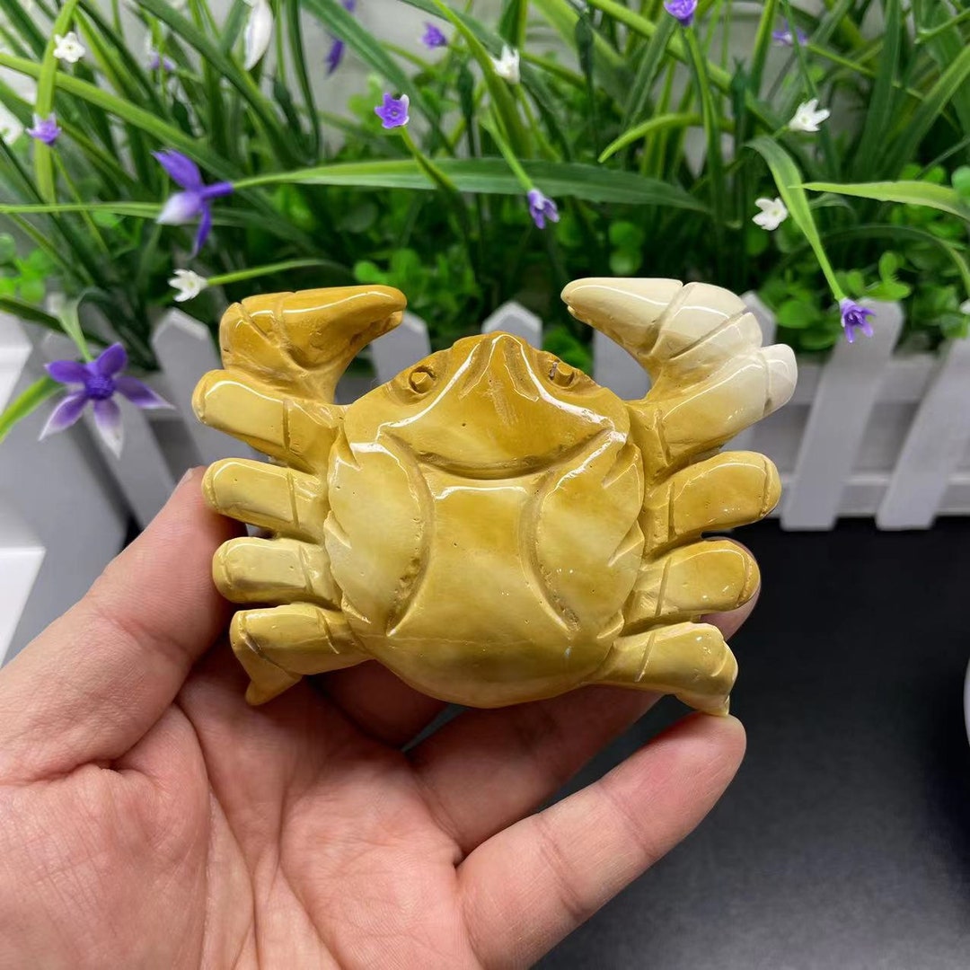 Hand Carved Mookaite Crab Carving Crystal Crab Sculpture Mookaite Crab ...