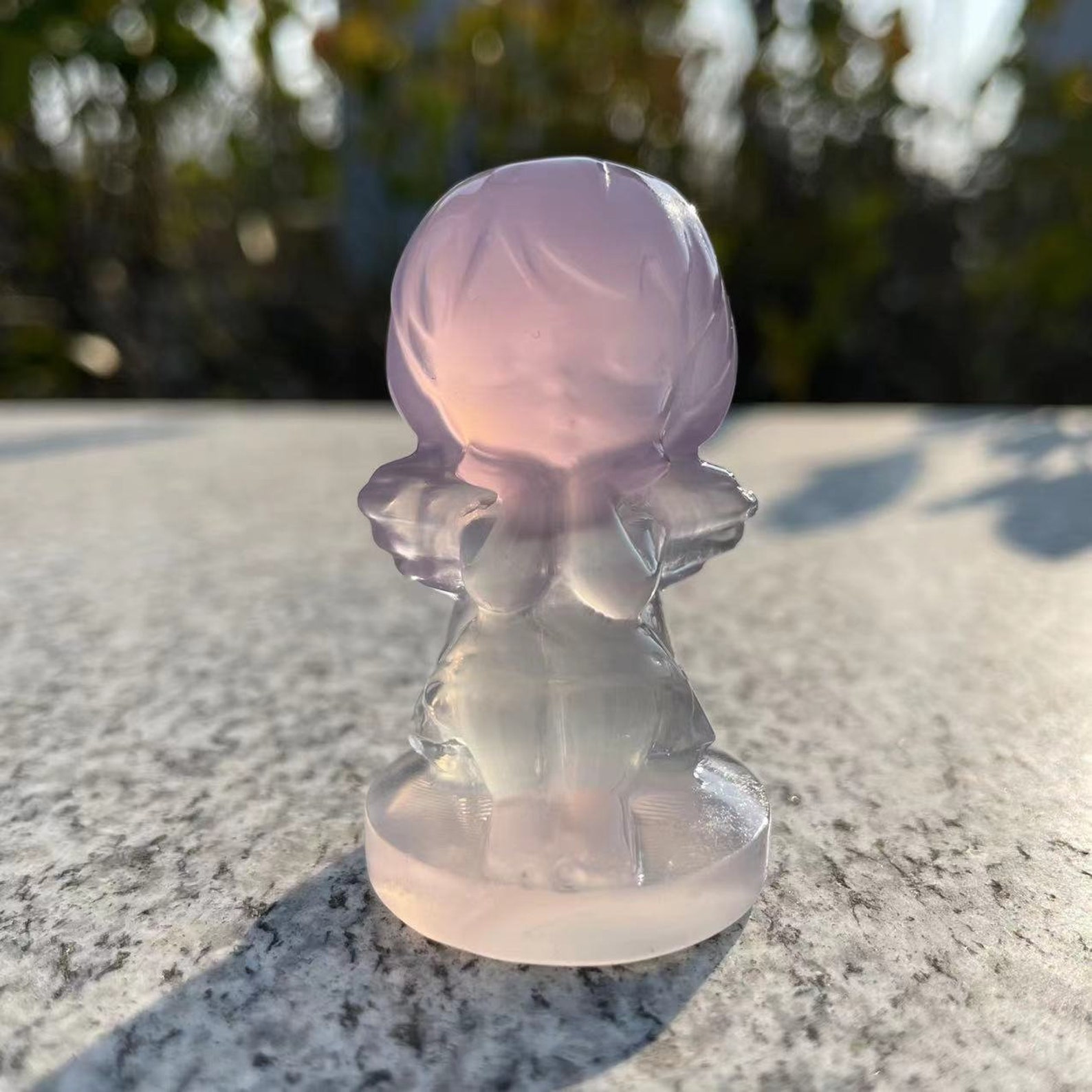 Fluorite Crystal Girl Angel Carving: Spiritual Healing Sculpture - Etsy