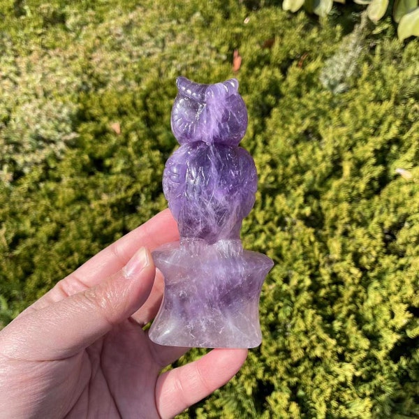 Amethyst Owl - Etsy
