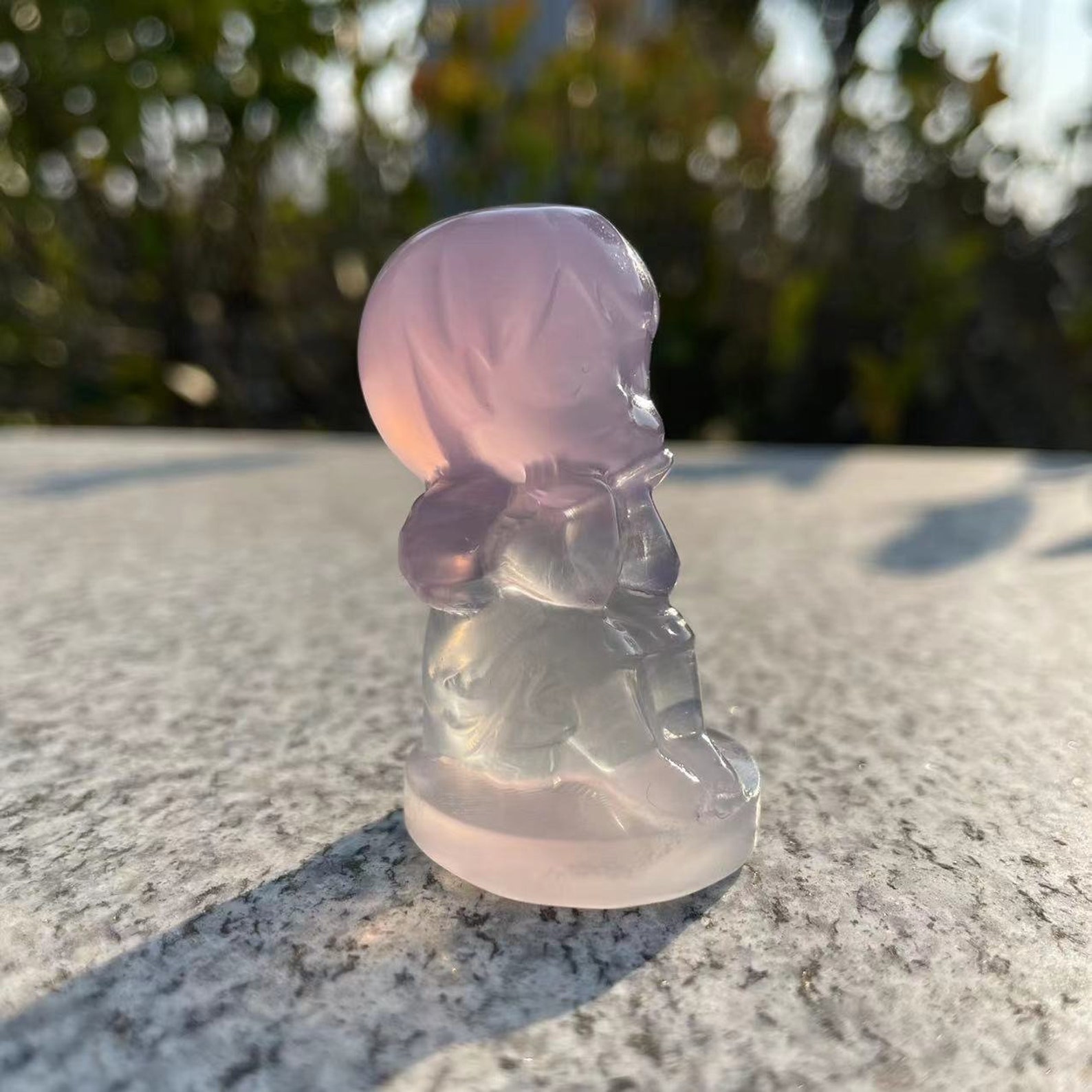 Fluorite Crystal Girl Angel Carving: Spiritual Healing Sculpture - Etsy