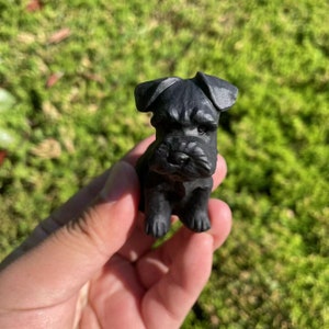 Lovely Obsidian Dog Carvinghealing Crystal Carvingstone Carvingcrystal ...