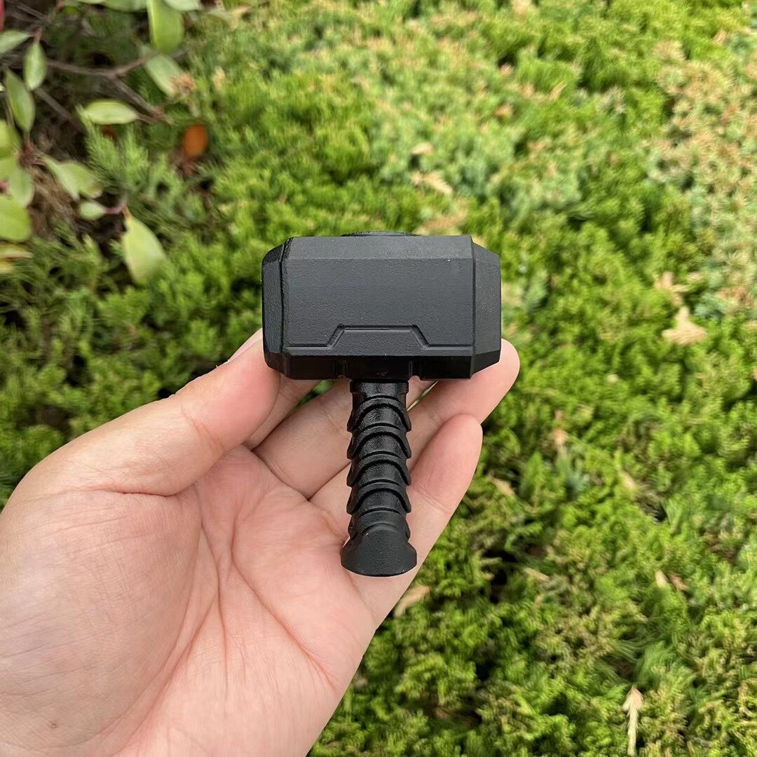 Black Obsidian Thor's Hammer Carving|healing Crystal Carving|stone ...