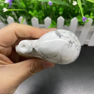 Hand Carved Howlite Kidney Carving|healing Crystal|crystal Art Kidney ...