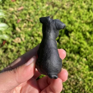 Lovely Obsidian Dog Carvinghealing Crystal Carvingstone Carvingcrystal ...