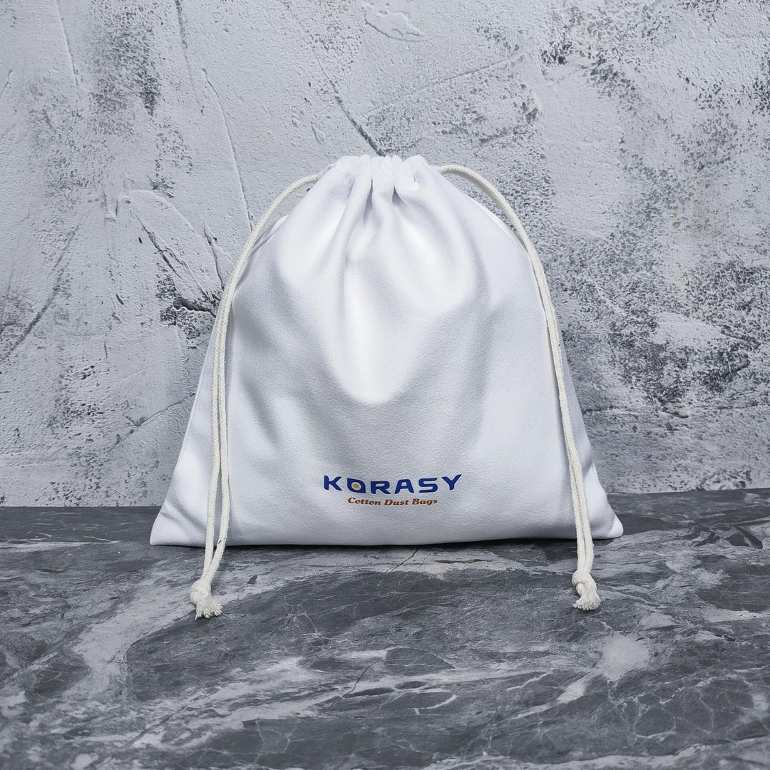 50pcs Microfiber Dust Bags White With Custom Logo Wholesale Large ...