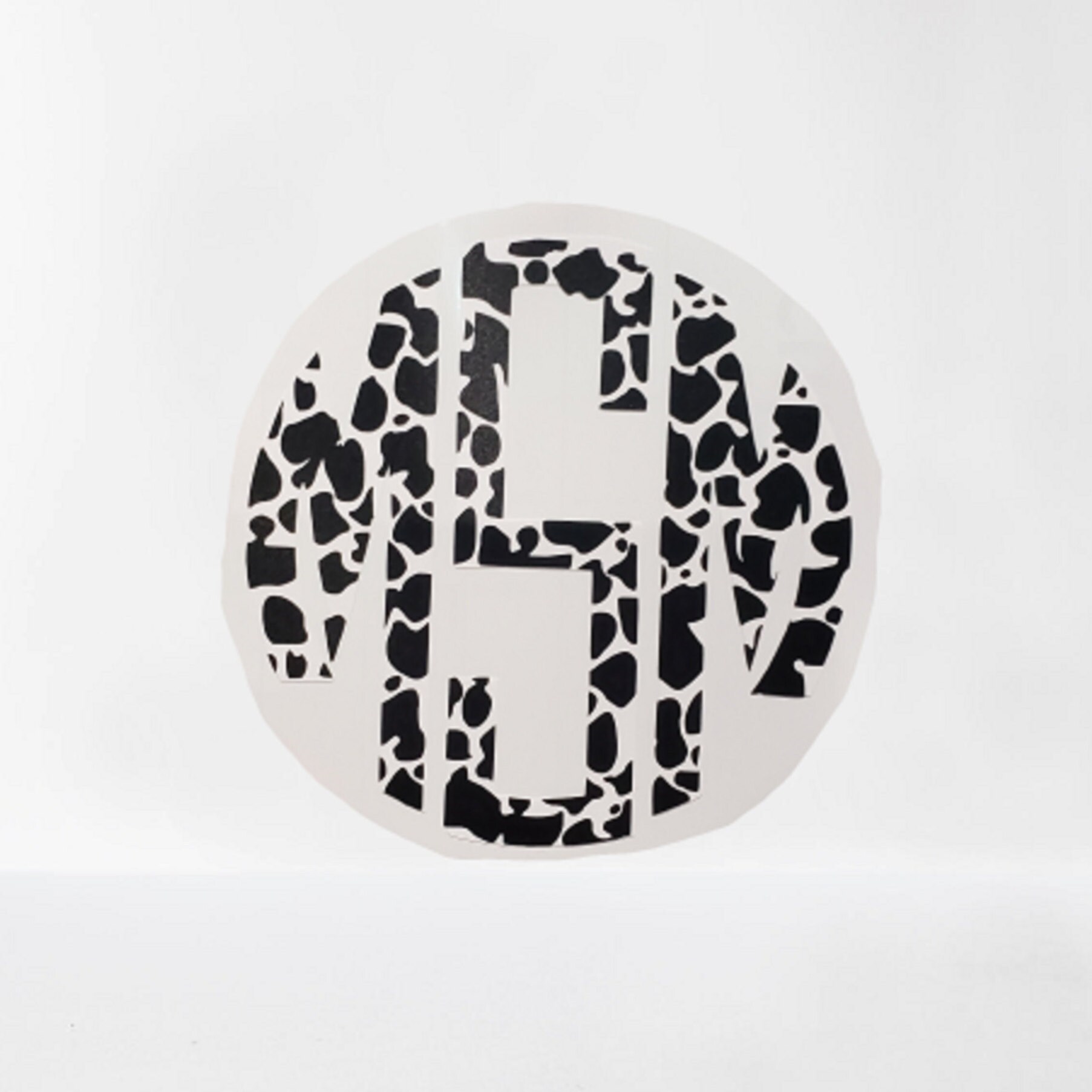 Cow and Leopard Print Monogram Vinyl Sticker Car Decal | Etsy