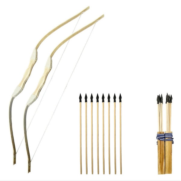 Wooden Bow And Arrow Etsy