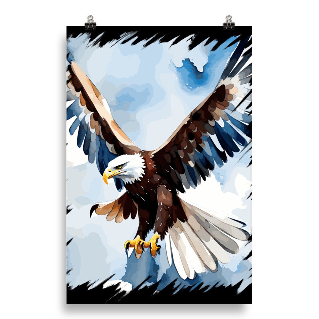 American Patriot Eagle Poster - Etsy
