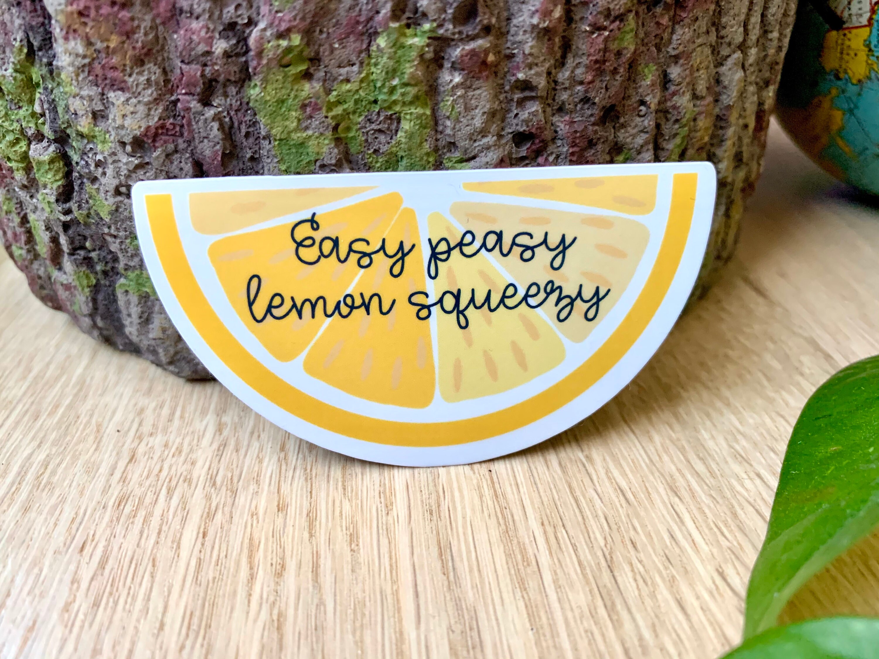 Waterproof Easy Peasy Lemon Squeezy Lemon Sticker - Etsy.de