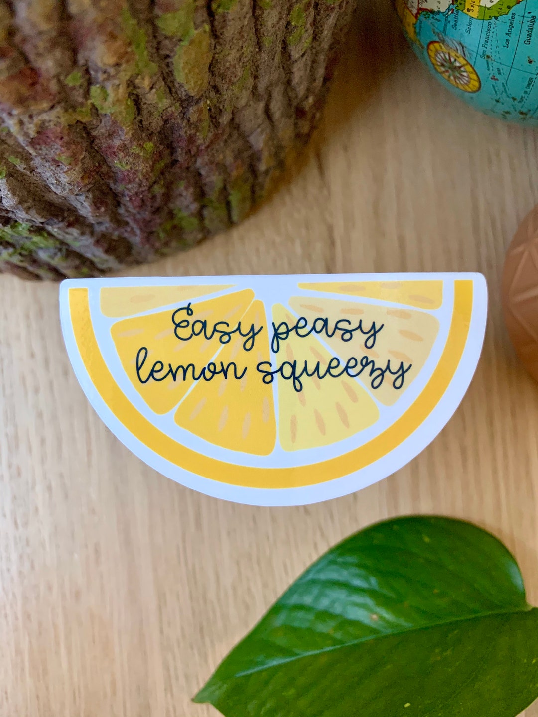 Waterproof Easy Peasy Lemon Squeezy Lemon Sticker - Etsy
