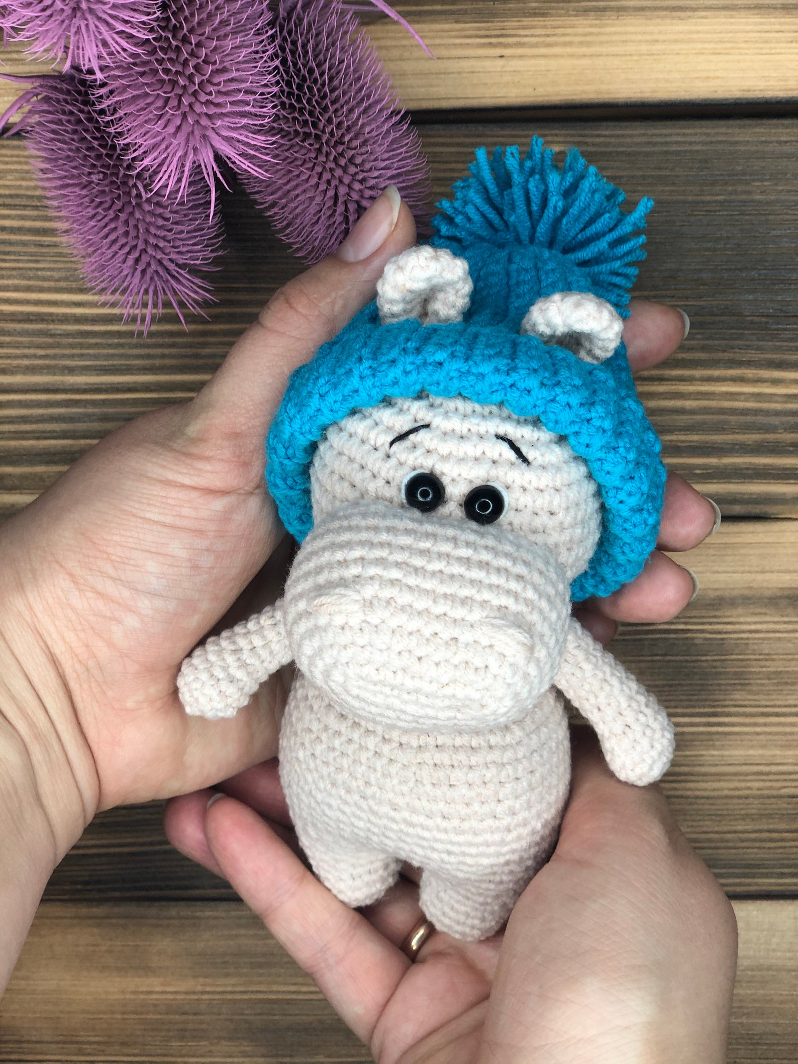 Toy Hippo for Children, Hippopotamus, Safari Nursery Decor, Safari ...