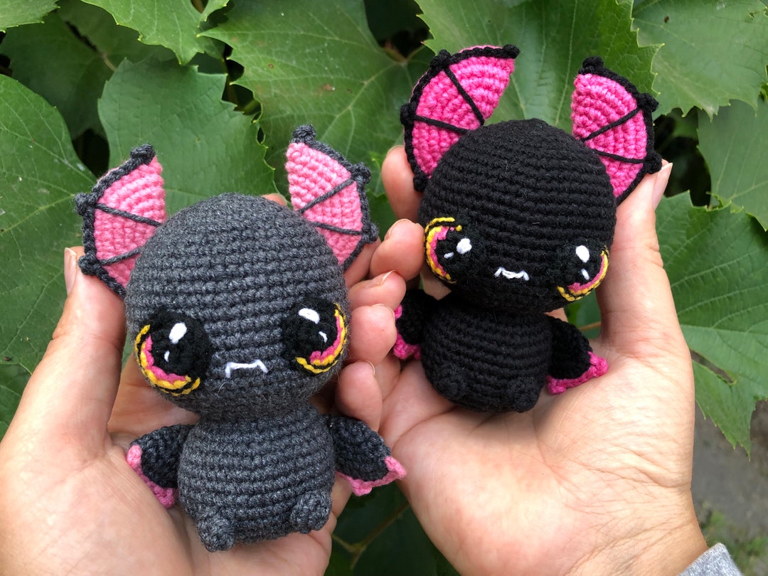 Stuffed Bat is Cute Halloween Decor, Bat Crochet Stuffed, Vampire Bat ...