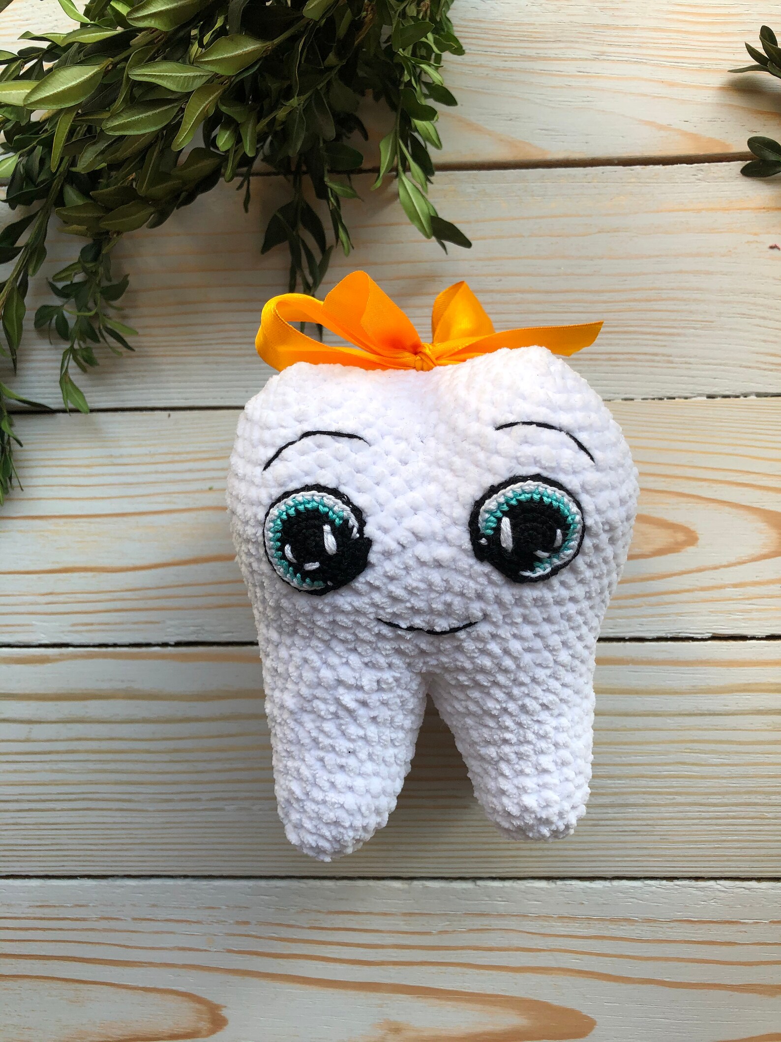 Tooth Fairy, Doctor's Gift, Tooth Toy, Plush Toy Tooth, Crocheted Tooth ...