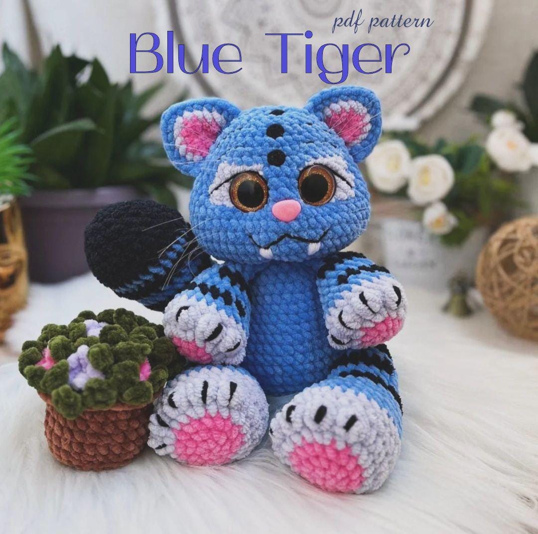 Blue Tiger - Etsy