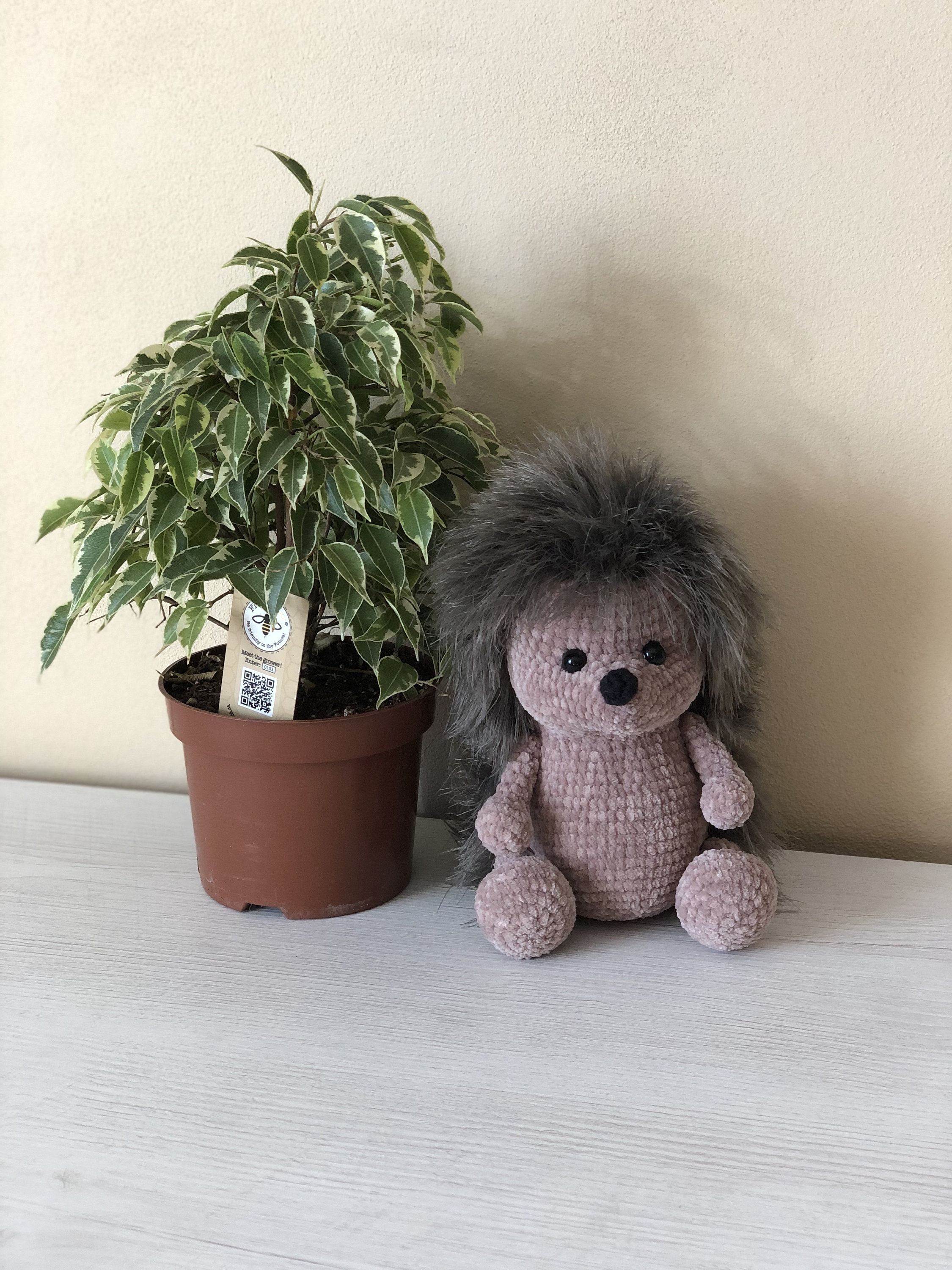 Fluffy Hedgehogcrochet Hedgehogcrochet Animalbaby Shower - Etsy