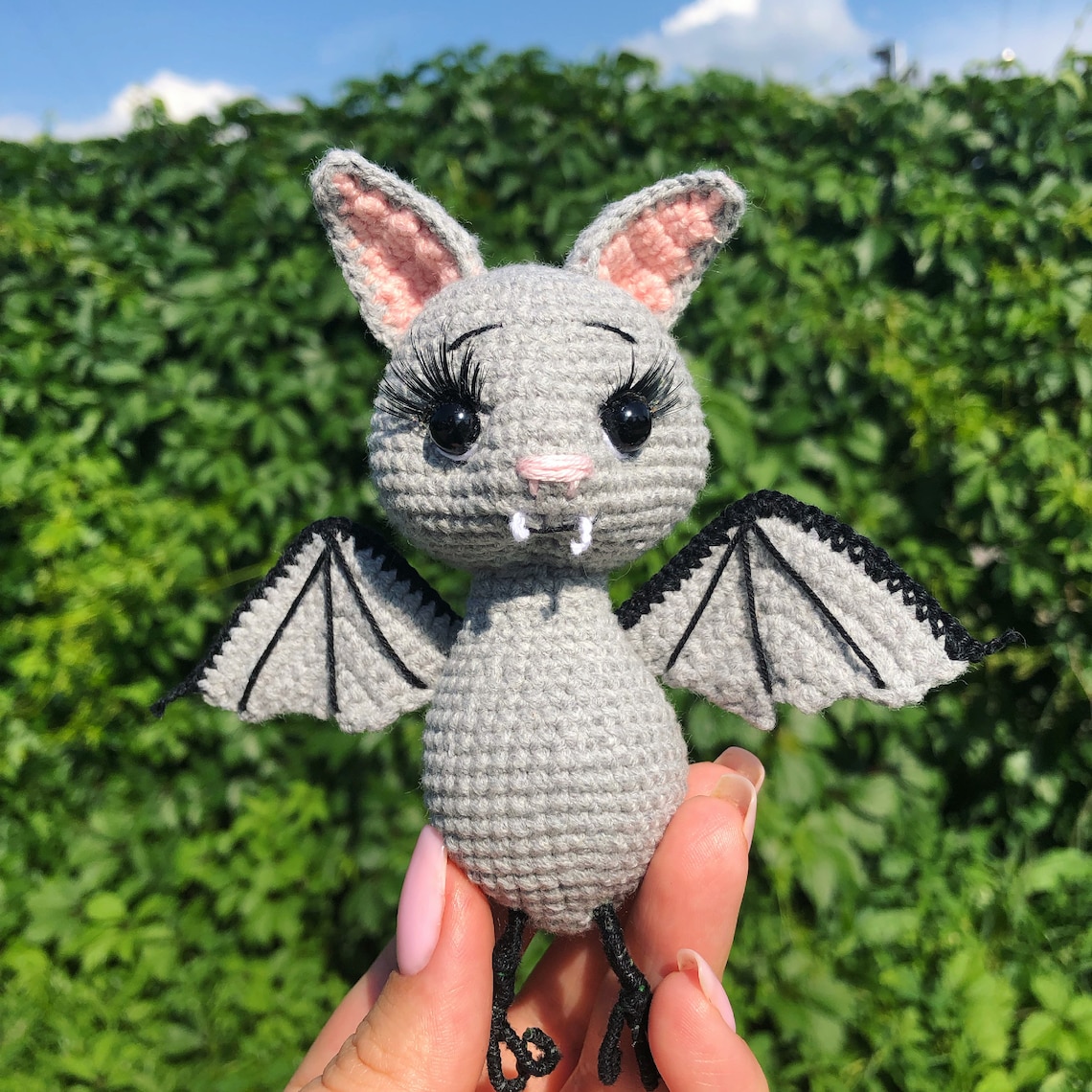 Crochet Bat Pattern Crochet Bat Crochet Doll Pattern | Etsy