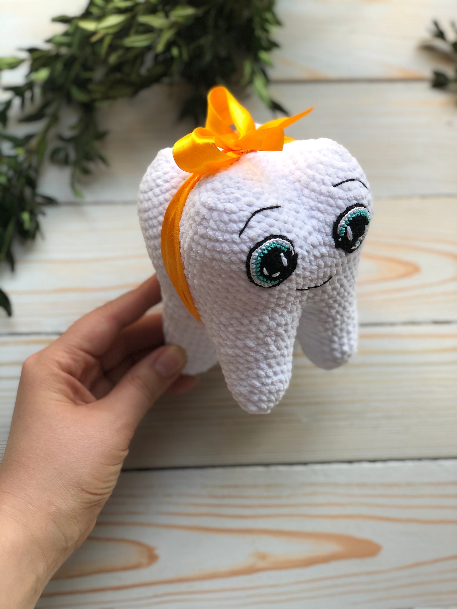 Tooth Fairy, Doctor's Gift, Tooth Toy, Plush Toy Tooth, Crocheted Tooth ...