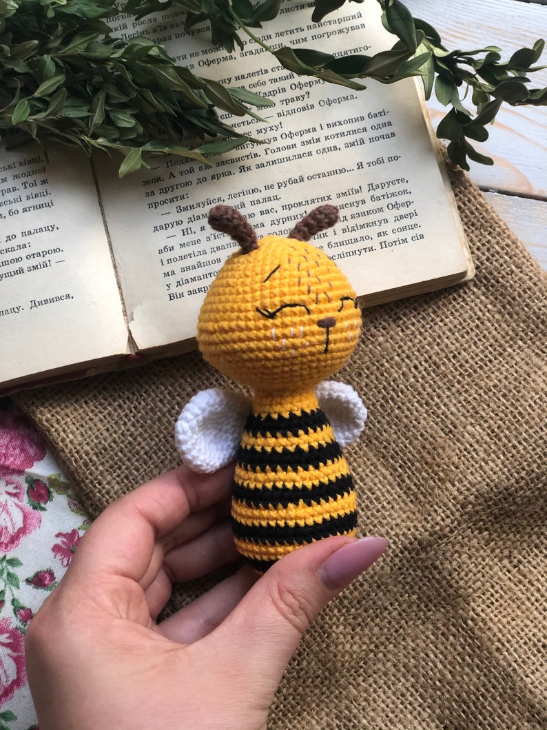 Cute Bees Shaker Rattle First Birthday Gift, Newborn Photo Props ...
