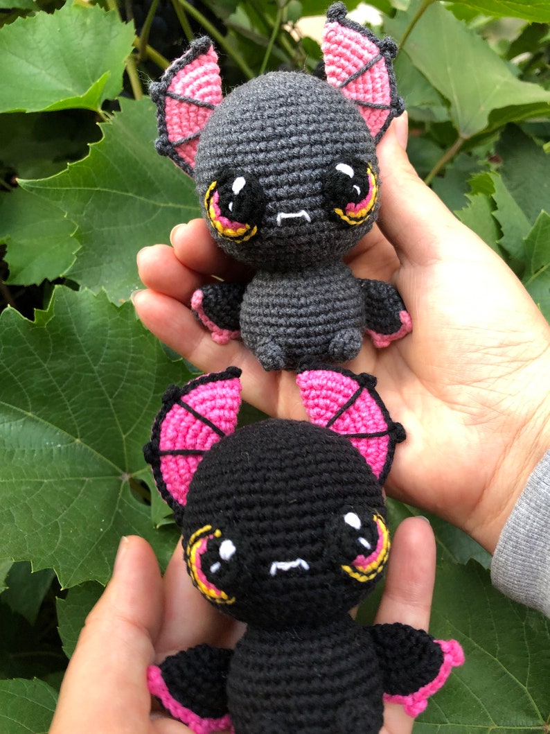 Stuffed Bat is Cute Halloween Decor, Bat Crochet Stuffed, Vampire Bat ...