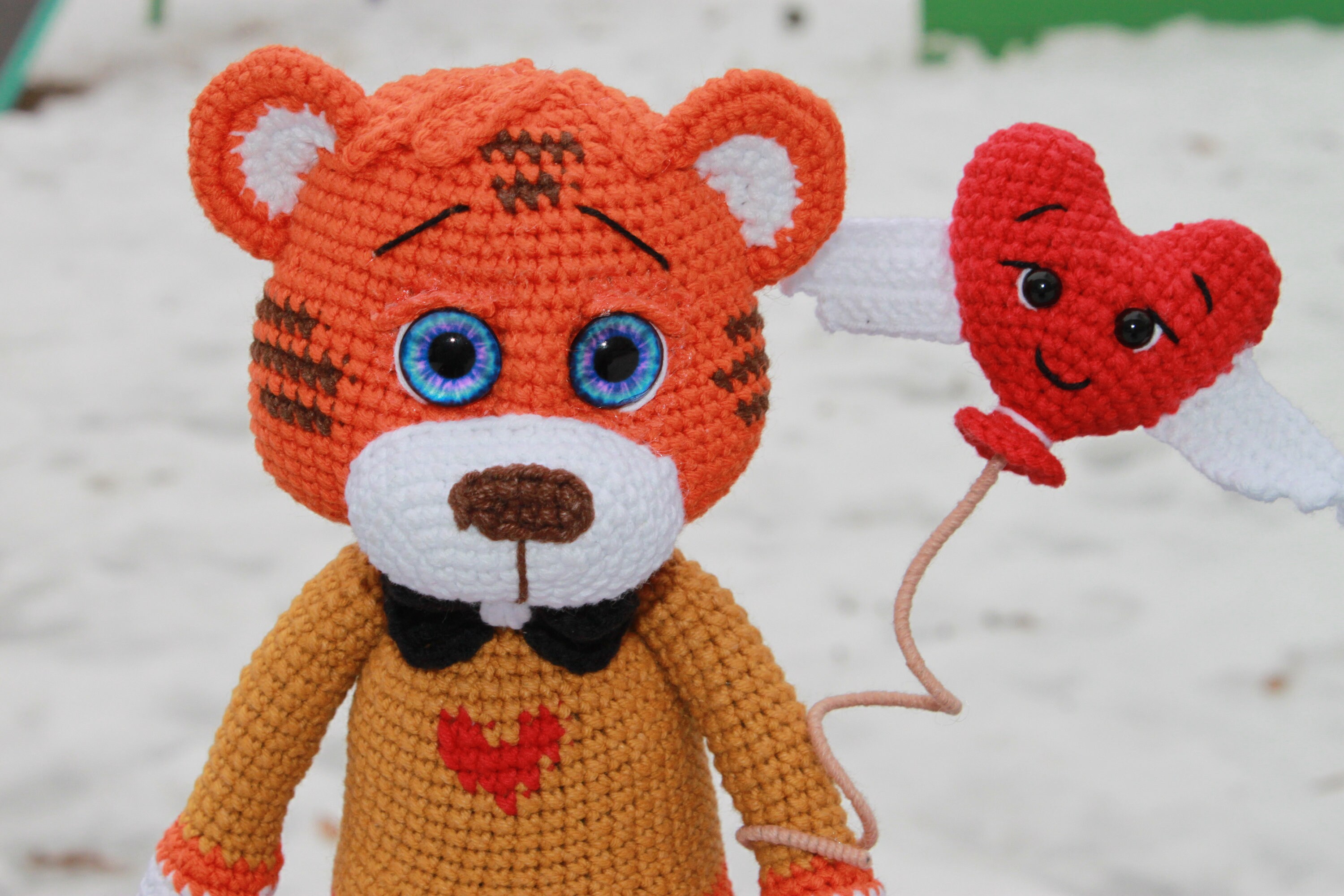 Knitted Tiger Tiger Symbol 2022 Crochet Tiger Stuffed Animal | Etsy