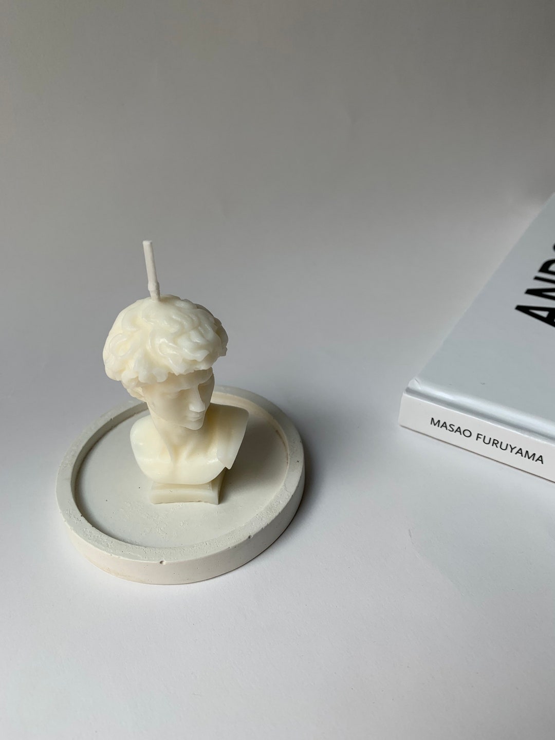 Davids Head Candle Mini David Candle Body Candle Soy Wax - Etsy
