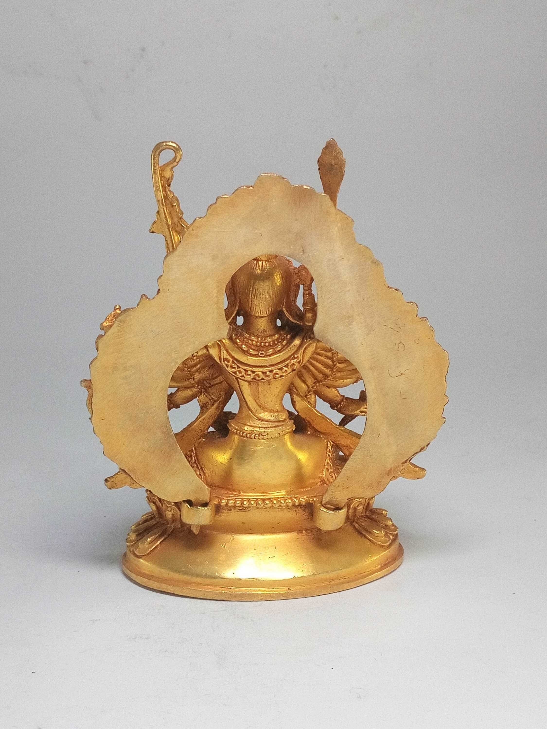 Nepali Handmade Statue of Chandi Full Gold Plated - Etsy