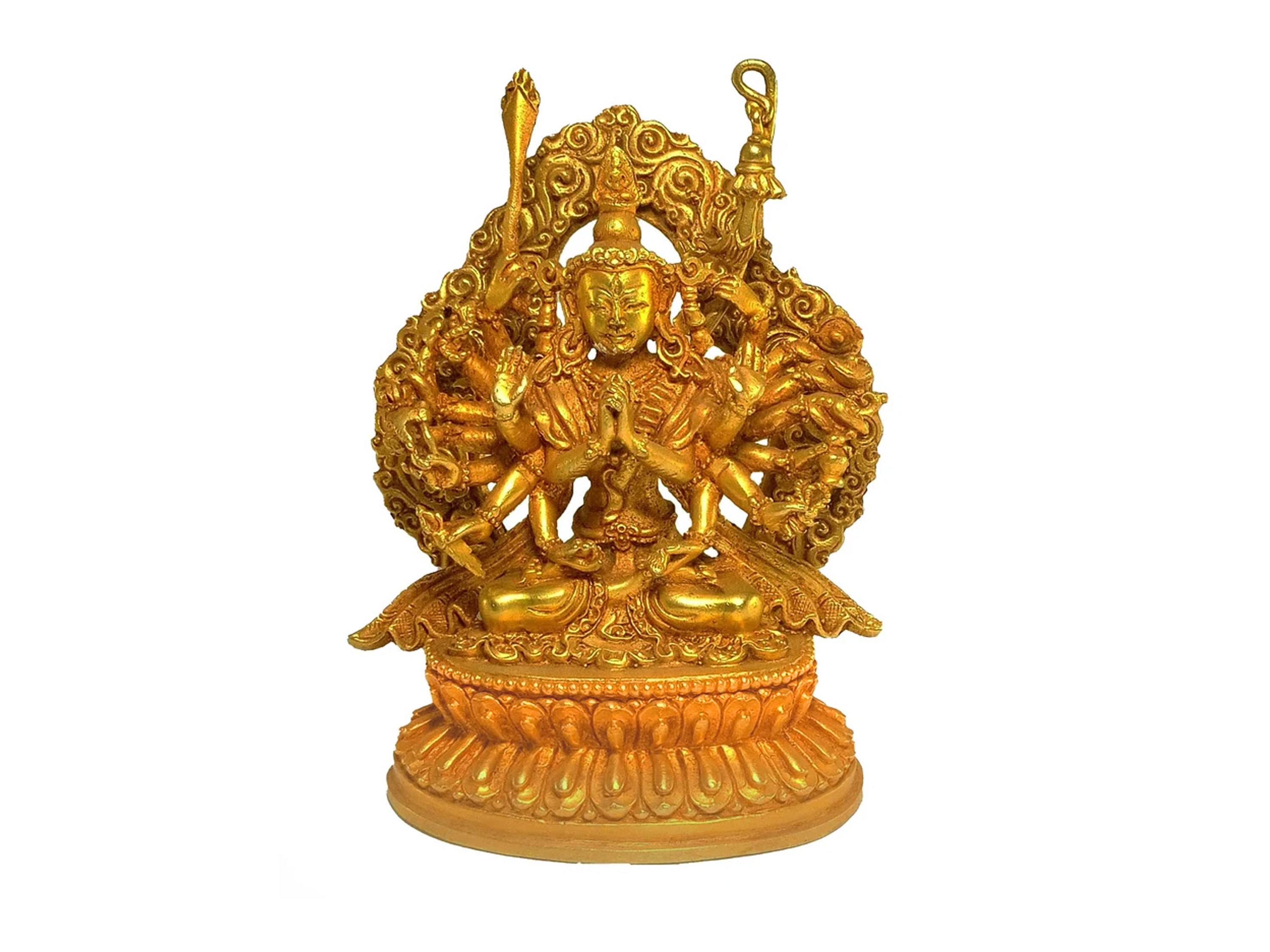 Nepali Handmade Statue of Chandi Full Gold Plated - Etsy