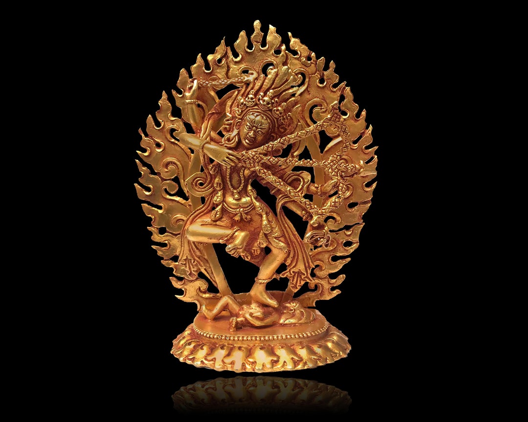 7-inch Kurukulla Yogini Statue - Full Gold Plated, High Quality ...