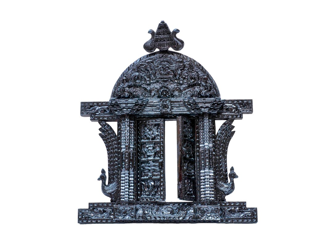 44x40x12 CM, Traditional Newari Wooden Hand Carved Door Design for ...