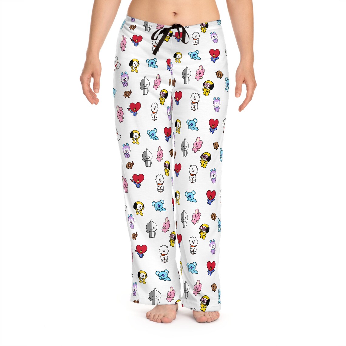 BT21 Line Friends Womens Pajama Pants, BTS ARMY Lounge Pants, Kpop Stan ...