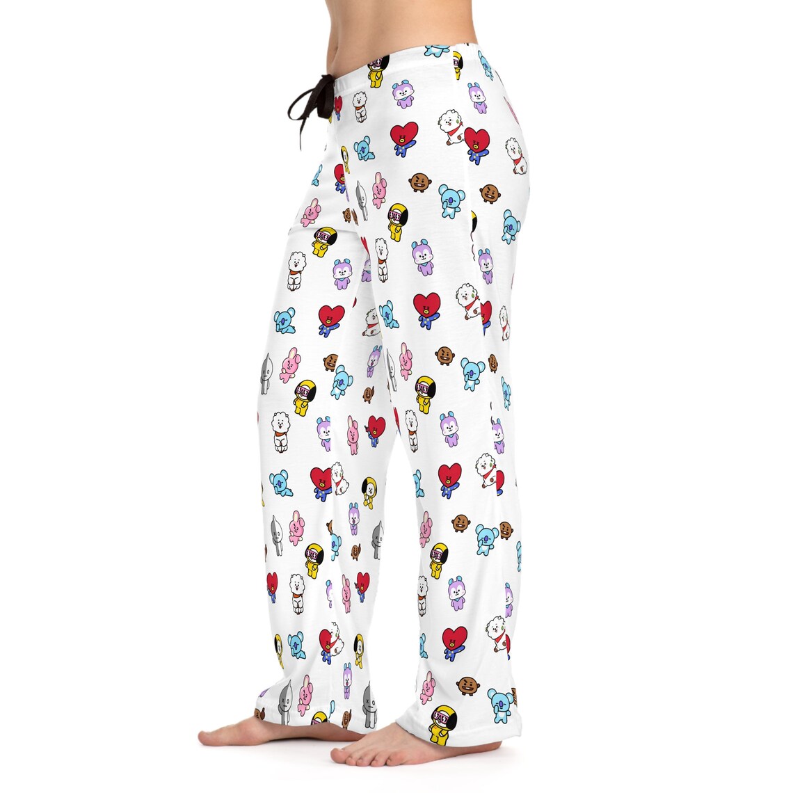 BT21 Line Friends Womens Pajama Pants, BTS ARMY Lounge Pants, Kpop Stan ...