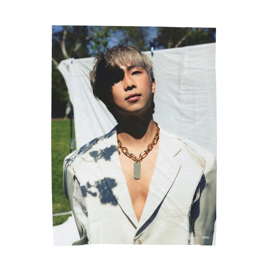 Namjoon Bare Chest, Soft Plush Blanket, RM Stan Gift, BTS Army - Etsy