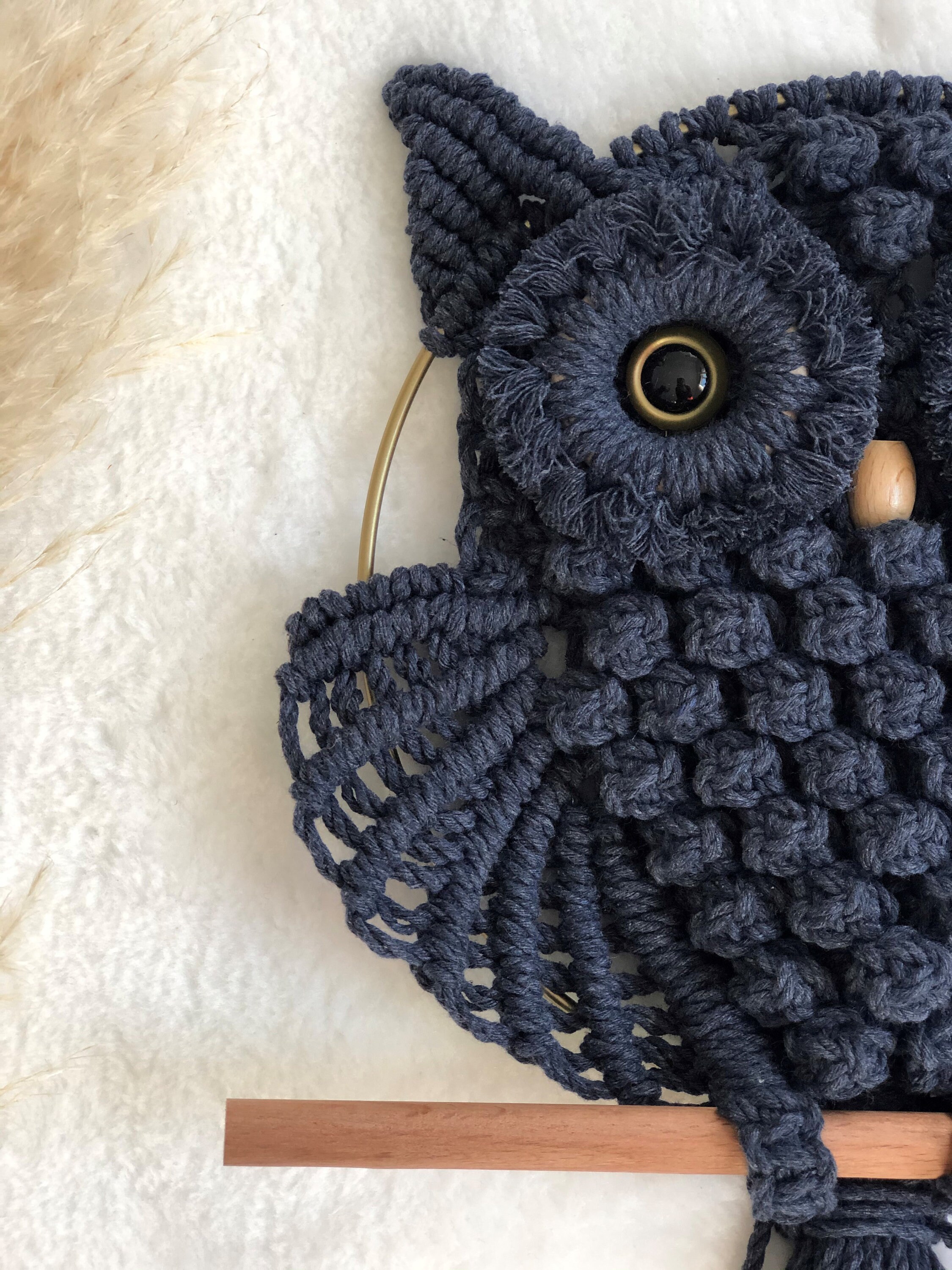 Owl Macrame Wall Hanging Macrame Owl Home Decor - Etsy