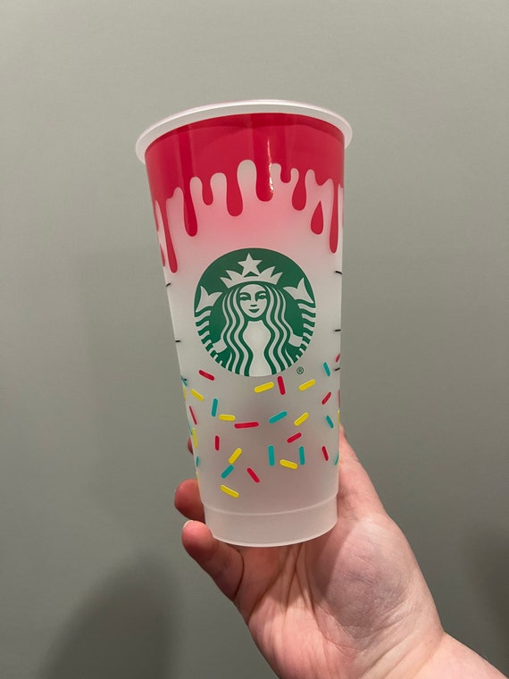 Sprinkle Donut Cold Cup | Etsy